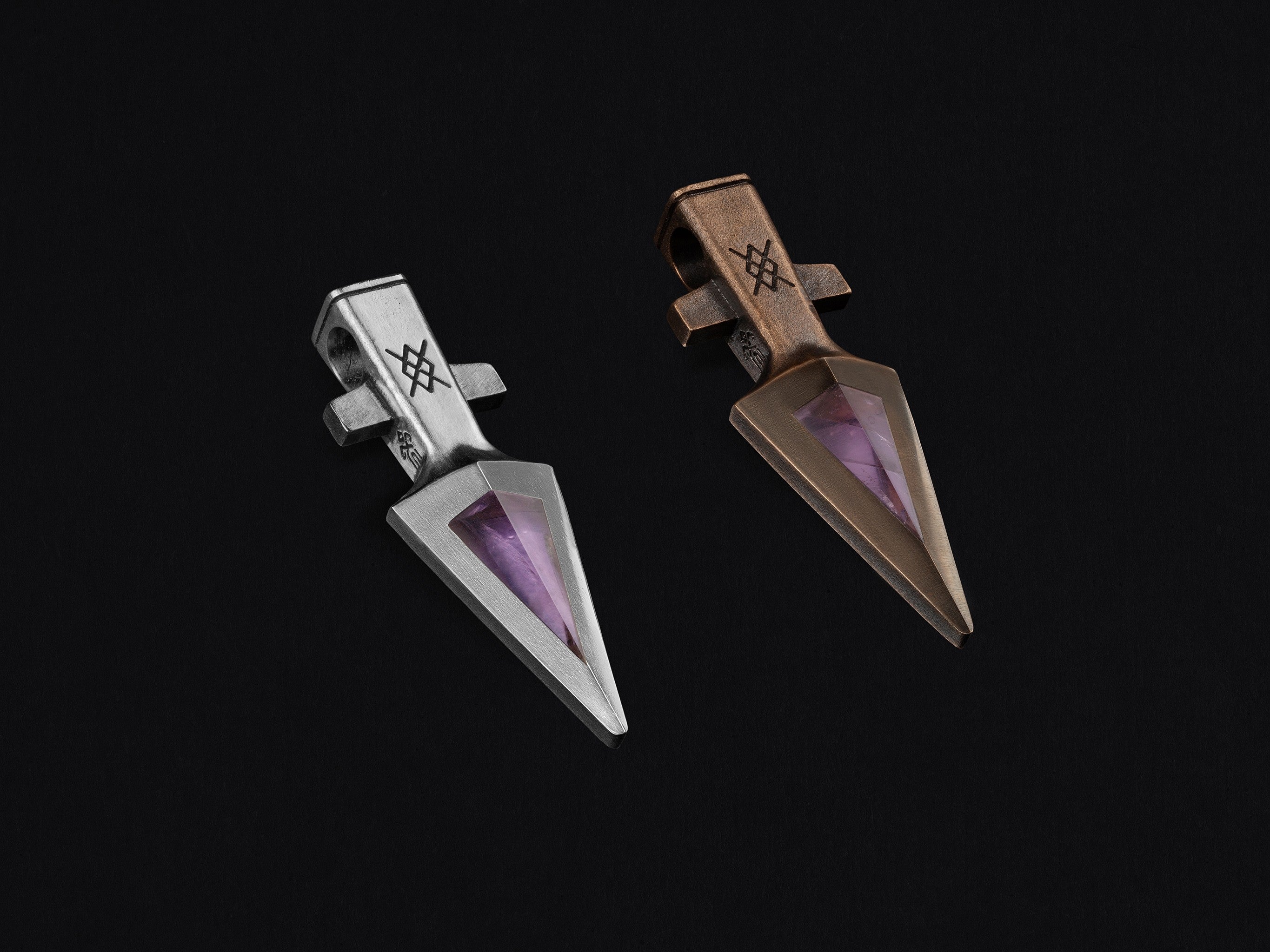 Spear of Odin. Amethyst Gungnir pendant – Yachur