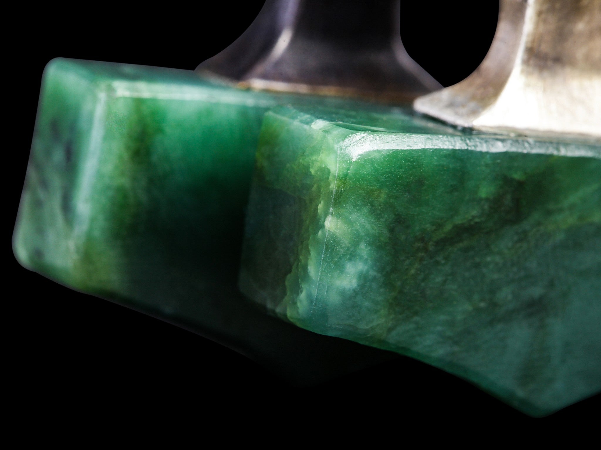 Nephrite Jade Mjolnir Necklace – Yachur