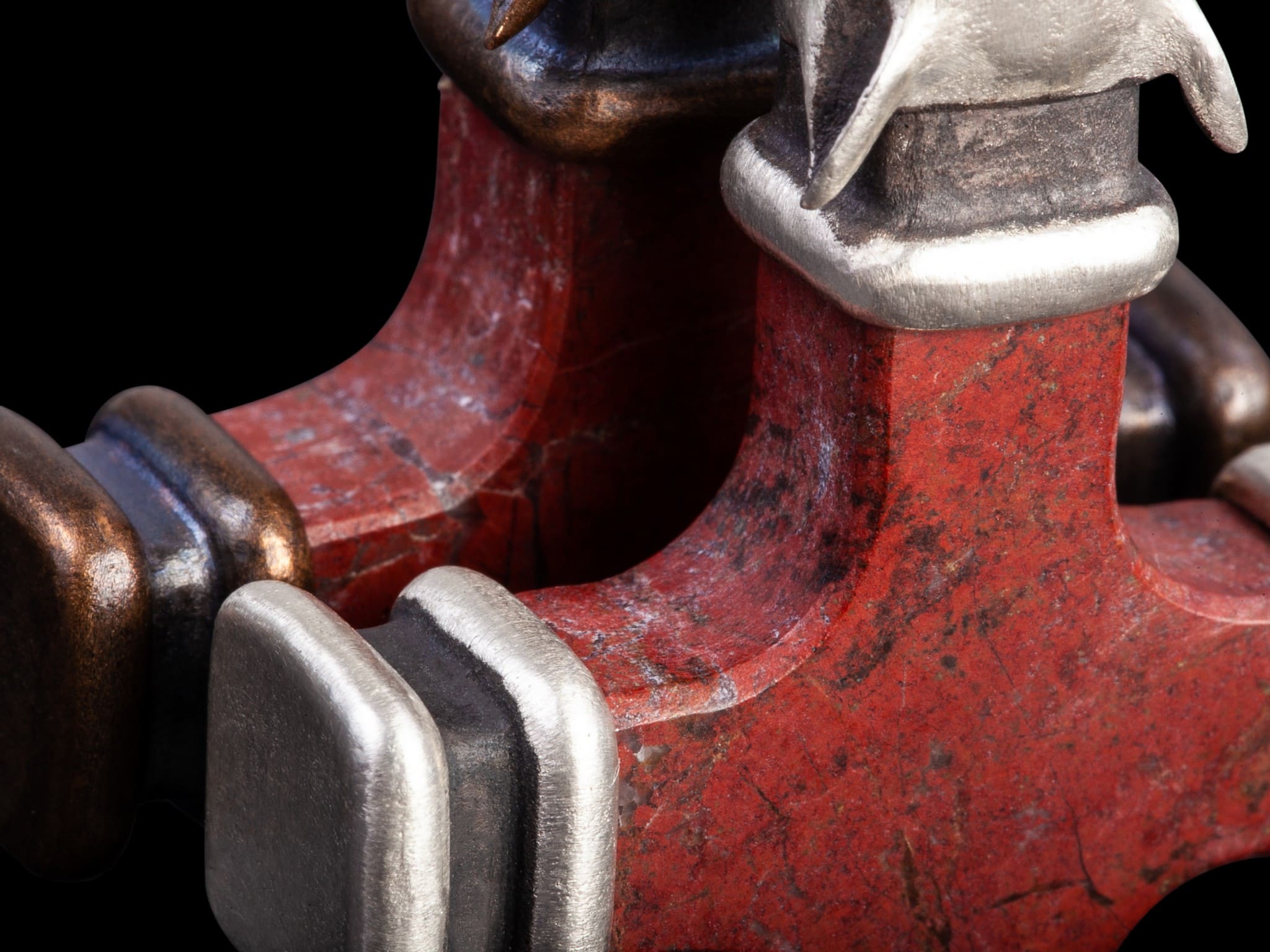 Thor's Hammer Cross. Red Jasper – Yachur